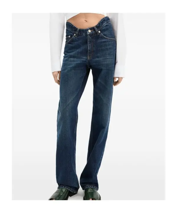 JEAN PAUL GAULTIER Straight-leg Jeans With Rounded Waist