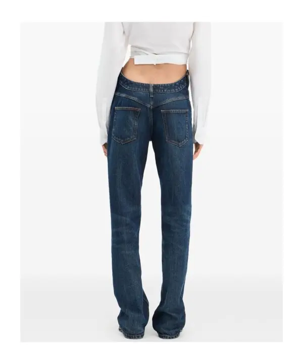 JEAN PAUL GAULTIER Straight-leg Jeans With Rounded Waist