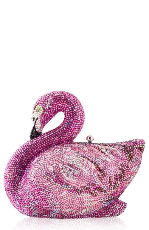Judith Leiber Flamingo Crystal Clutch