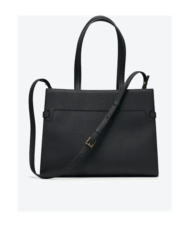 Delvaux Leather Logo Shoulder Bag