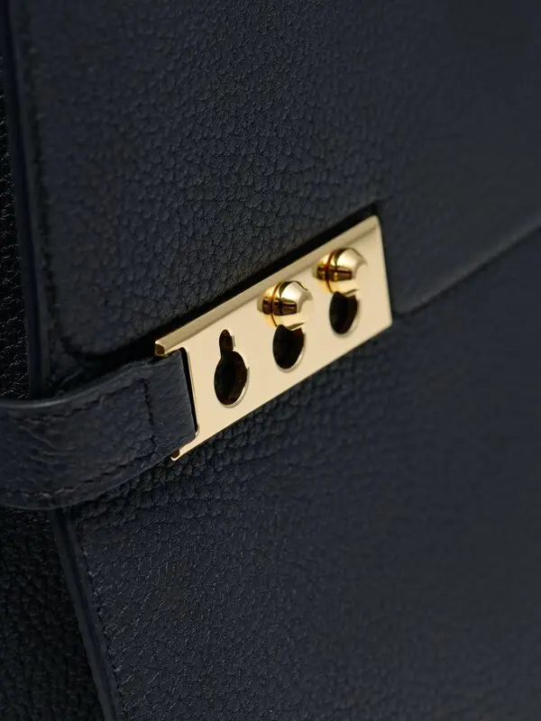 Delvaux Leather Logo Shoulder Bag