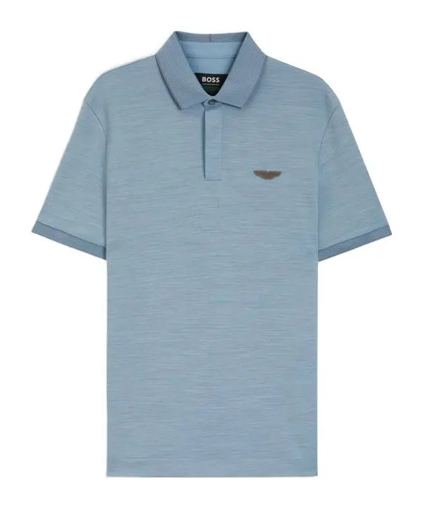 Hugo Boss Striped-trim Polo Shirt