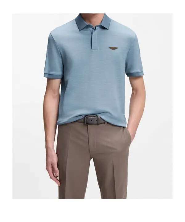 Hugo Boss Striped-trim Polo Shirt