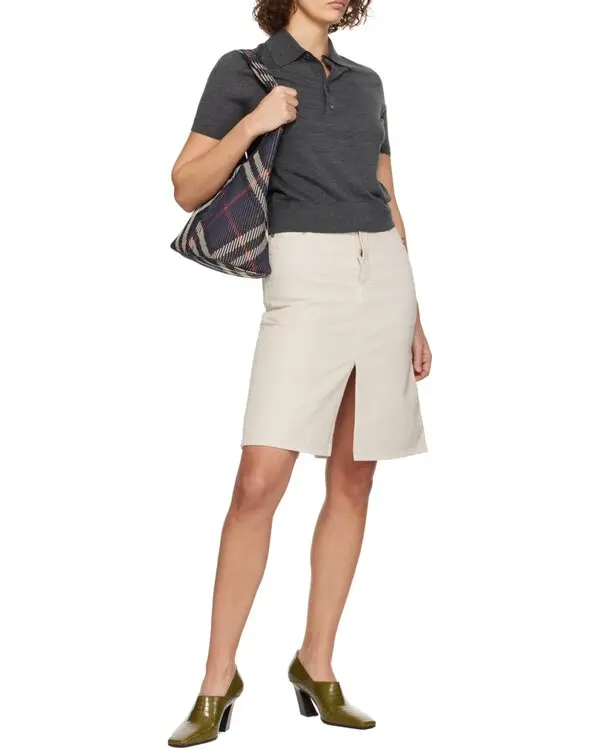 Burberry Check Shoulder Bag - Marine