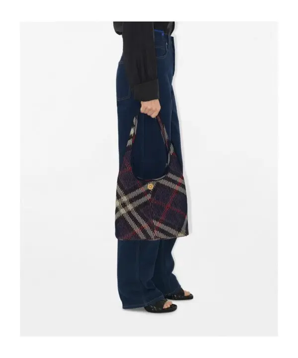 Burberry Check Shoulder Bag - Marine