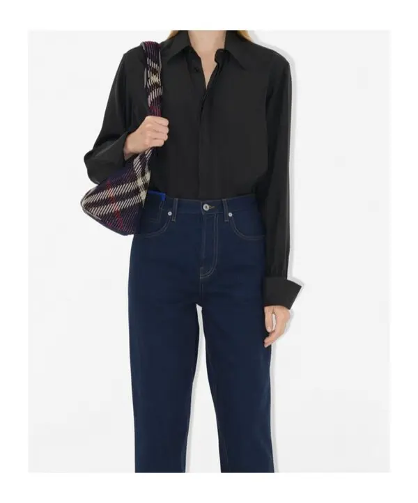 Burberry Check Shoulder Bag - Marine