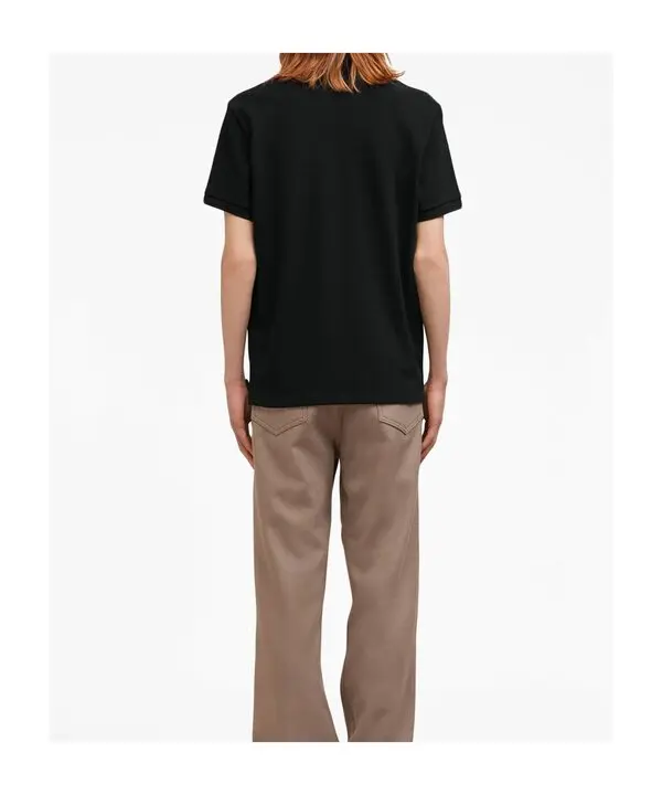 AMI Paris Short-sleeved Polo Shirt - Black