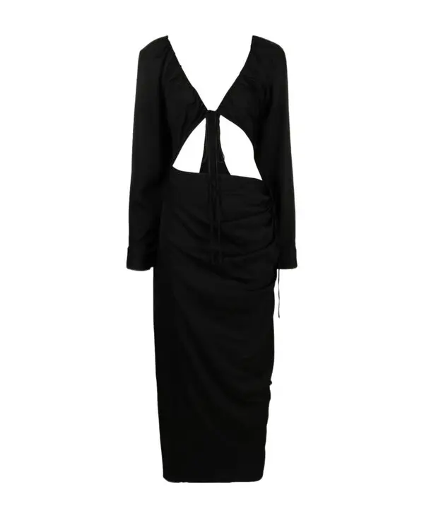 Christopher Esber Cut-out Long Sleeve Midi Dress