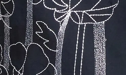 Ted Baker London Actton Embroidered Short Sleeve Knit Button-up Shirt