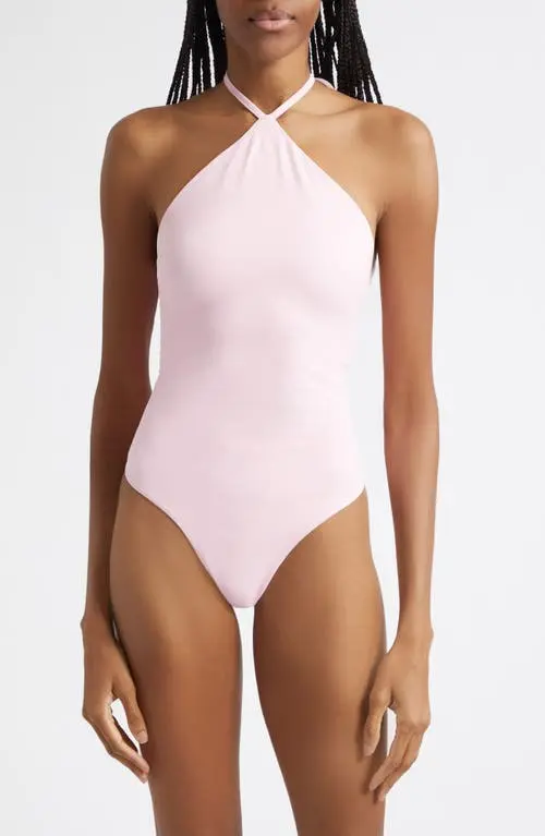 Jacquemus Le Bastide Halterneck One-piece Swimsuit - Pink