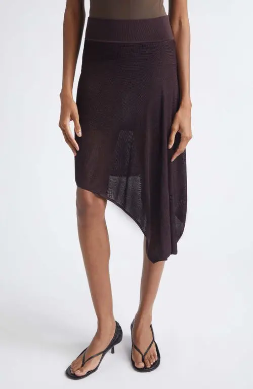 Jacquemus The Voile Asymmetric Draped Skirt