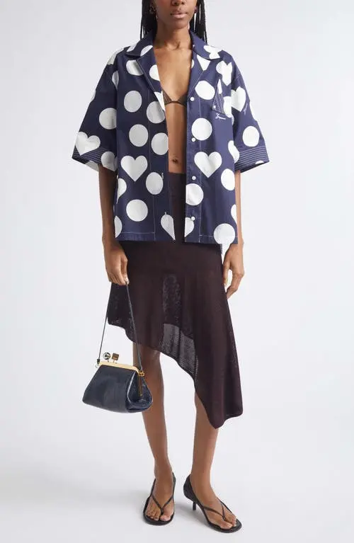 Jacquemus The Voile Asymmetric Draped Skirt