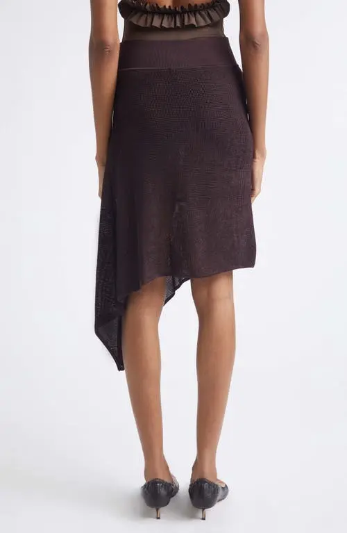 Jacquemus The Voile Asymmetric Draped Skirt