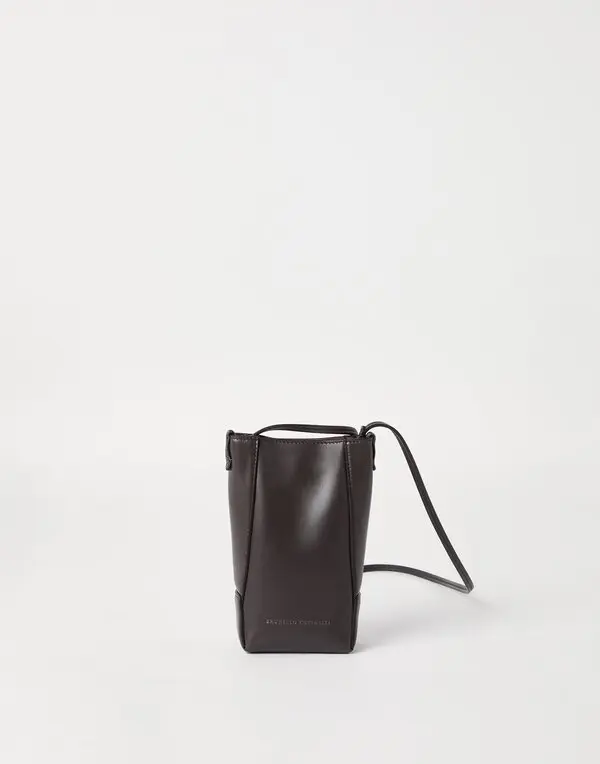 Brunello Cucinelli Monili-trim Leather Crossbody Bag