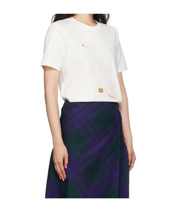 Burberry Duck Detailed Crewneck T-shirt