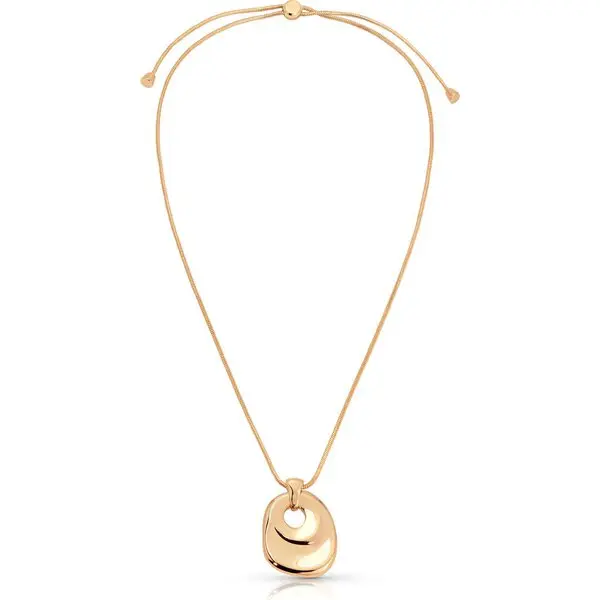 Ettika Liquid Pendant Necklace - Gold