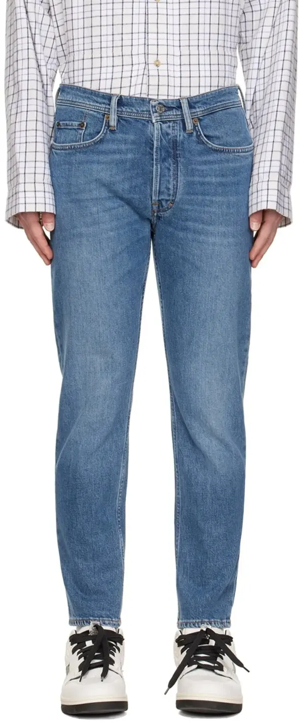Acne Studios High-rise Cropped Tapered Leg Jeans