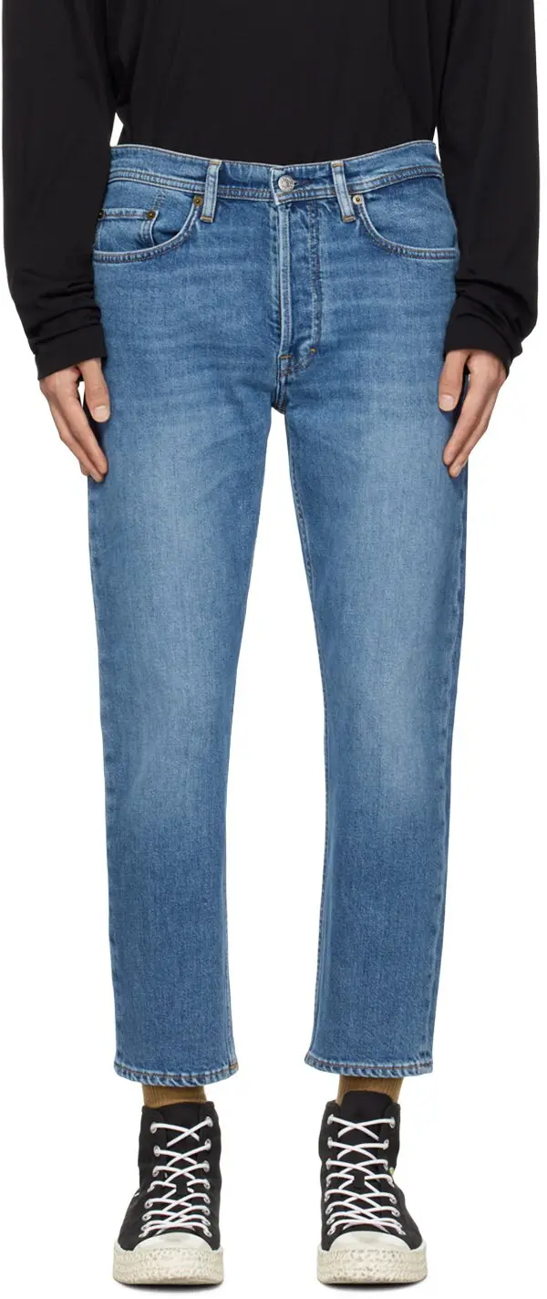 Acne Studios High-rise Cropped Tapered Leg Jeans