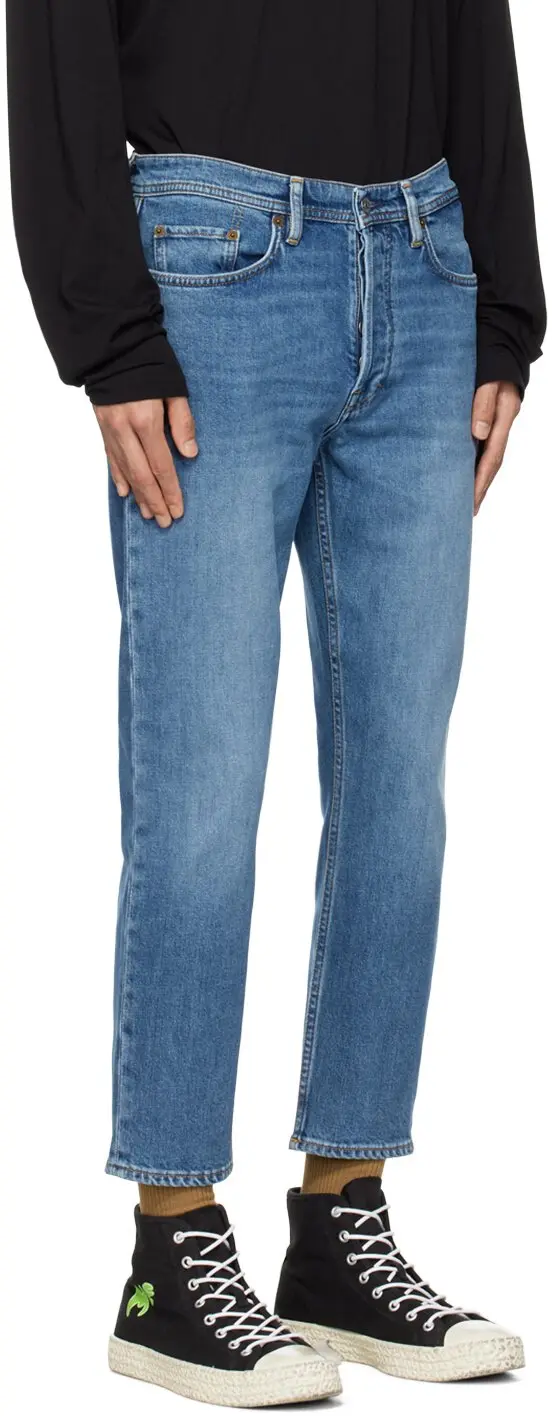 Acne Studios High-rise Cropped Tapered Leg Jeans