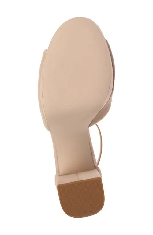Nordstrom Rava Ankle Strap Platform Sandal - Tan Light