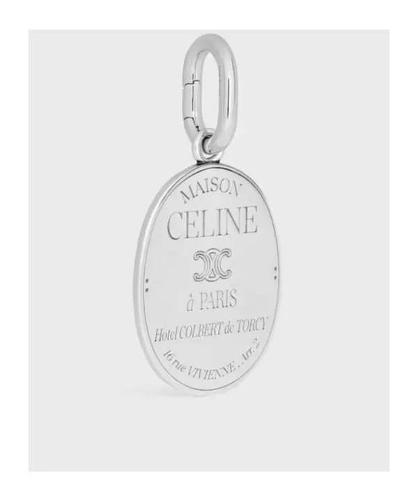 Celine Maison Medal Charm In Brass