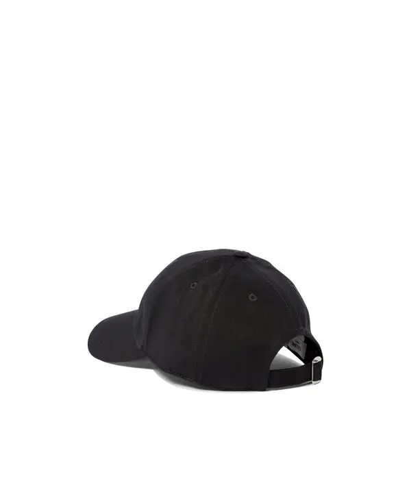 Celine Triomphe Baseball Cap In Cotton - Black