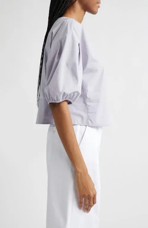 Giorgio Armani Popeline Boxy Cotton Top