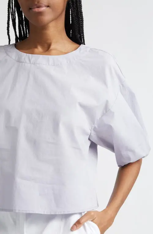 Giorgio Armani Popeline Boxy Cotton Top