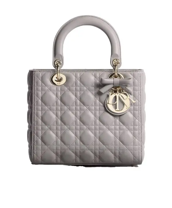 Dior Medium Lady Bag - Grey