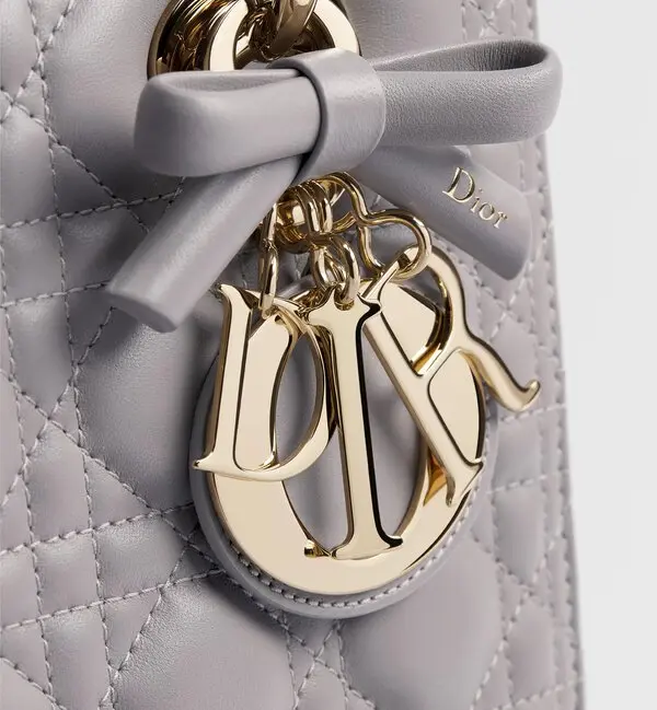 Dior Medium Lady Bag - Grey