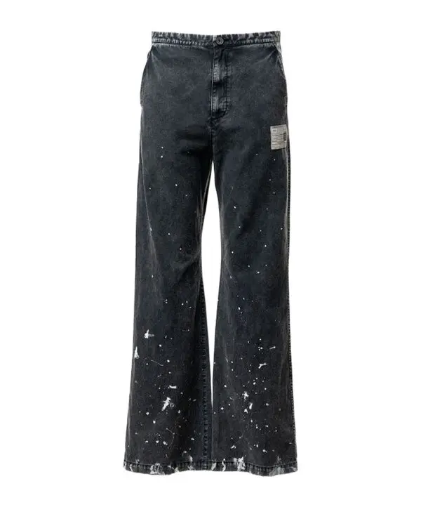 Mihara Yasuhiro Distressed Cotton Linen Blend Pants