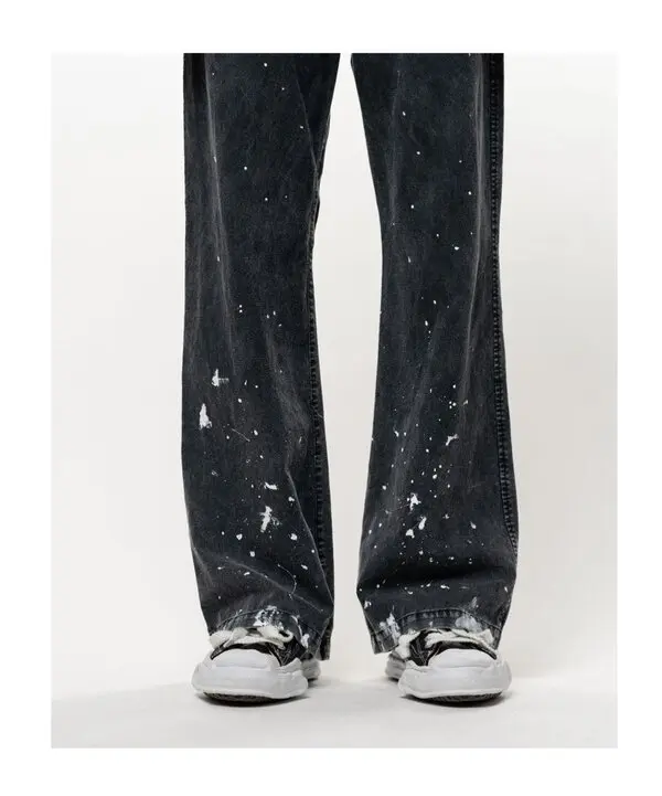 Mihara Yasuhiro Distressed Cotton Linen Blend Pants