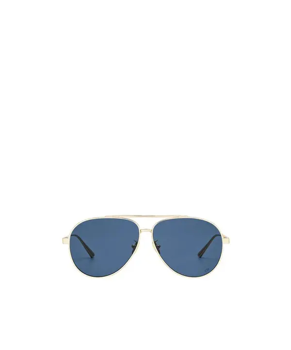 Dior Aviator Sunglasses With Engraved Temples - Blue
