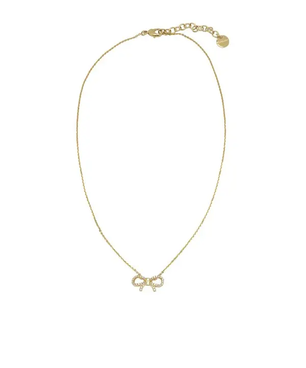 FERRAGAMO Bow Pendant Necklace - Golden