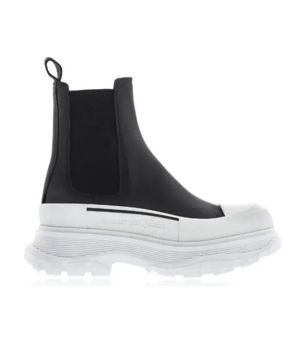 Alexander McQueen Tread Slick Chelsea Boots - White