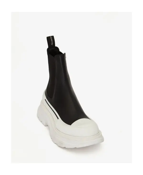 Alexander McQueen Tread Slick Chelsea Boots - White