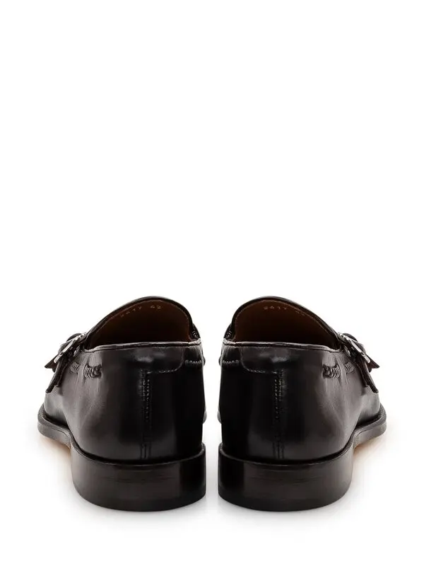 DOUCAL'S Adler Double Buckle Loafers