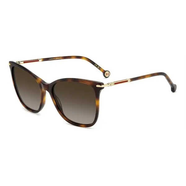 Carolina Herrera Cat Eye Frame Full Rim Sunglasses - Brown