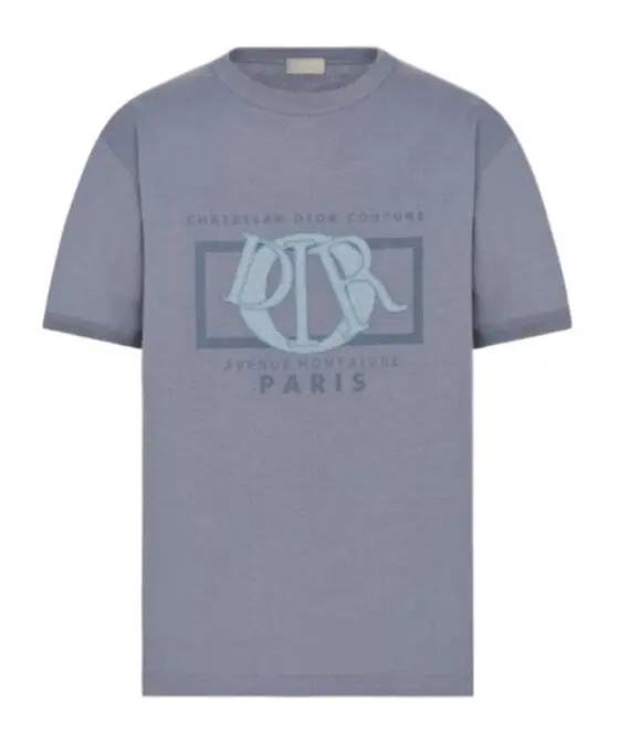 Dior Relaxed-fit Crewneck T-shirt - Blue