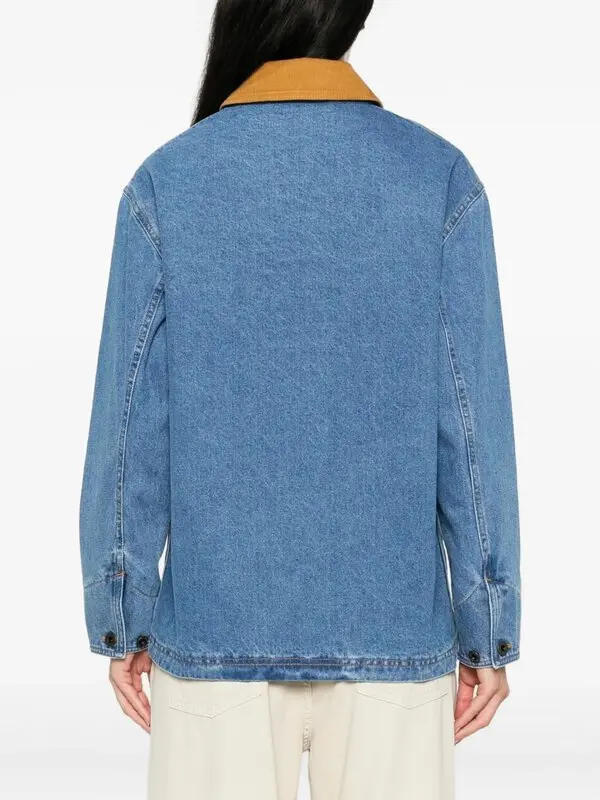 Filson Denim Chore Jacket With Spread Collar