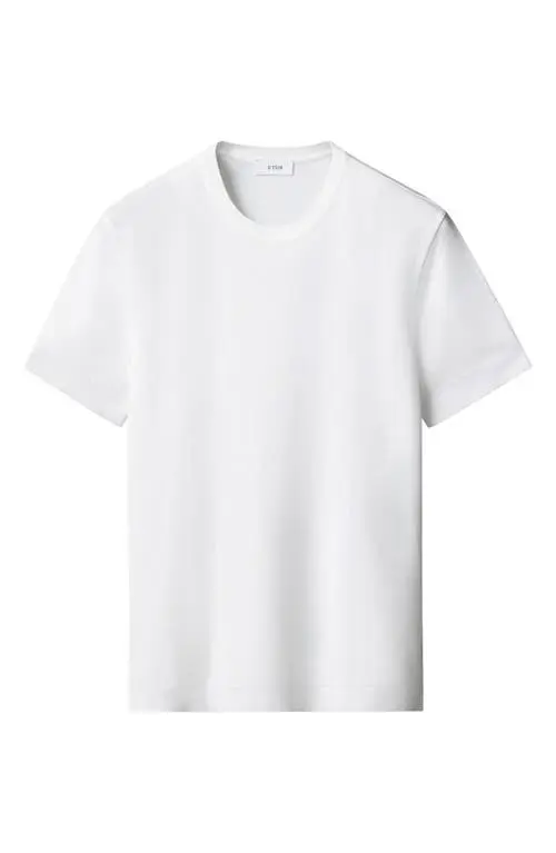 Eton Texture Cotton T-shirt - White