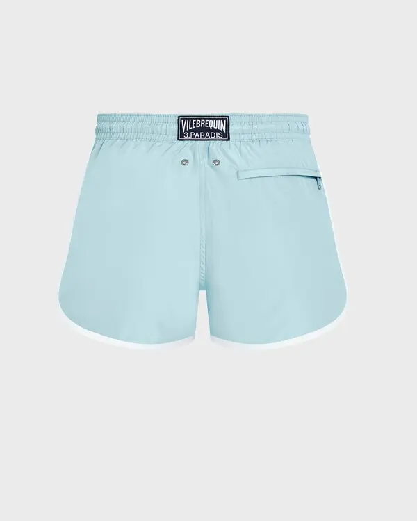 Vilebrequin X 3.paradis Dove Embroidered Swim Shorts - Blue