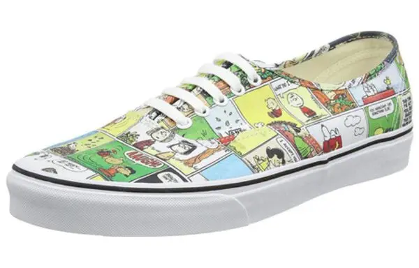 VANS Peanuts X Authentic Printed Sneakers - Black/white