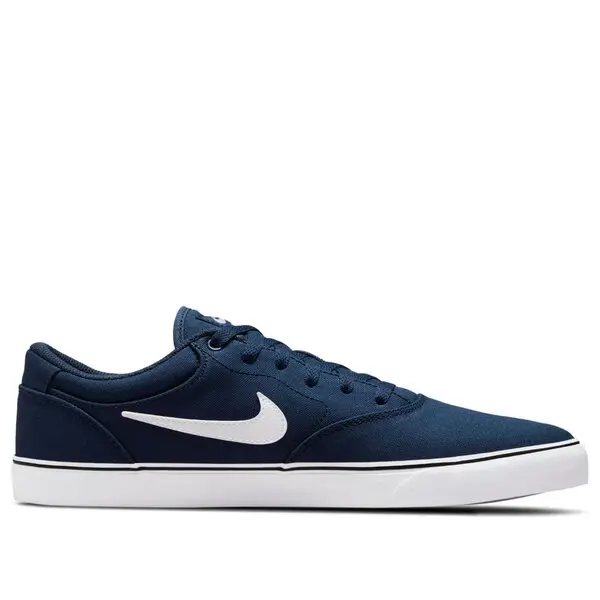 Nike Chron 2 Canvas Sb Low Top Sneakers - Blue/white
