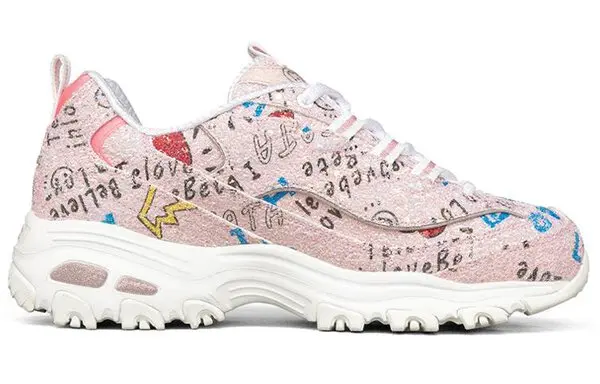 Sketchers D'lites 1.0 Low-top Sneakers - Pink