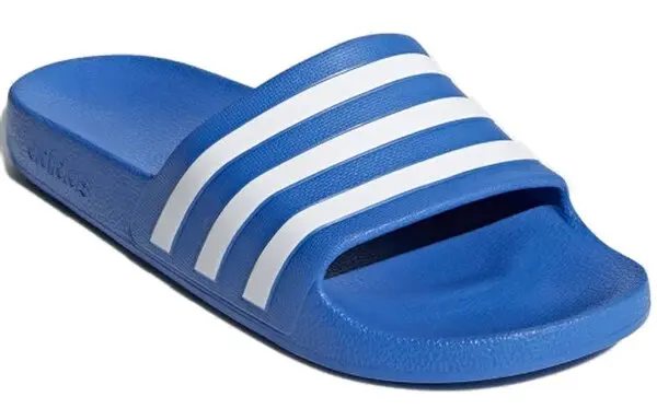 Adidas Adilette Aqua Slides - Blue/white