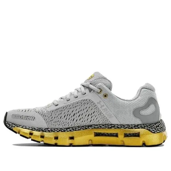 Under Armour Hovr Infinite 2 Metallic Gold Luster Athletic Sneakers - Grey