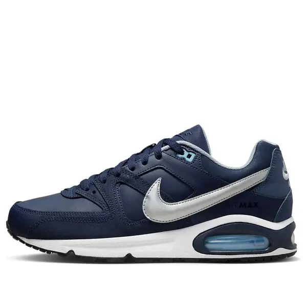 Nike Max Command Leather Sneakers - Navy/white