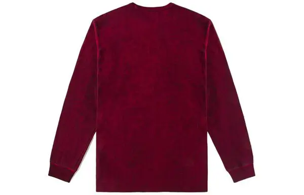 VANS Tie-dye Round Neck Long Sleeve T-shirt 'beugundy