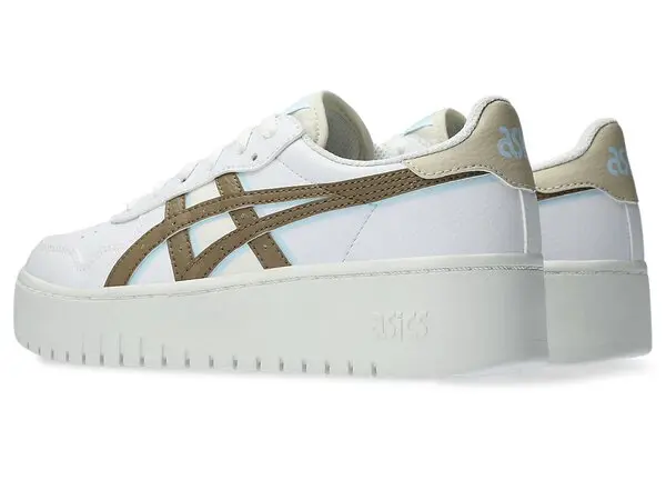 Asics Japan S Pf "white Pepper" Platform Sneakers - White/pepper